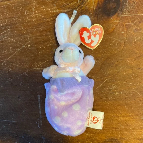 Ty | Toys | 203 Ty Basket Beanies Bunny In Egg Beanie Baby Petey | Poshmark